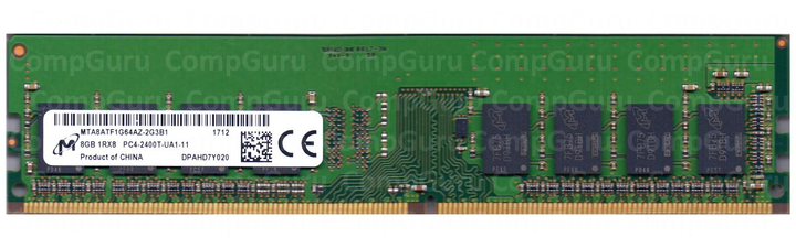 Оперативная память для ПК Micron Ddr4 8gb 2400mhz Udimm 1rx8 Pc4 2400t
