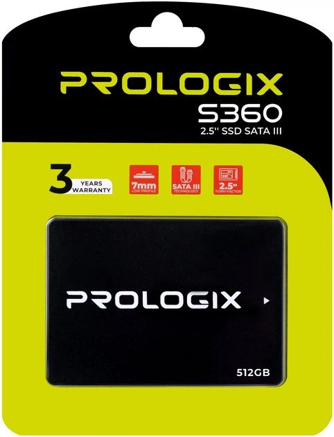 SSD диск Prologix S360 512GB 2.5" SATAIII TLC (PRO512GS360) – фото, відгуки, характеристики в ...