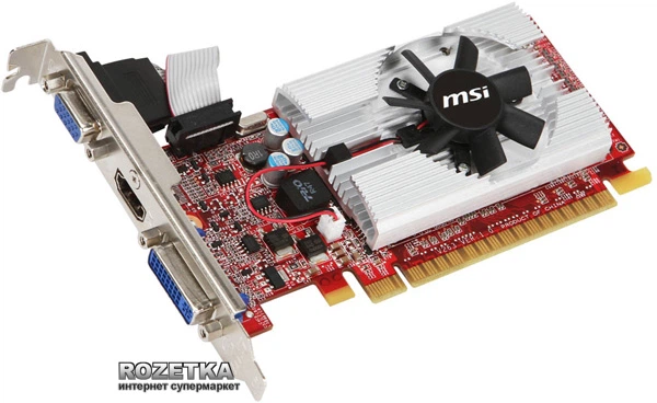 Видеокарта MSI PCI-Ex GeForce GT 520 1024MB GDDR3 (64bit) (810/1800 ...