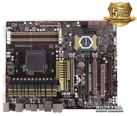 Материнская плата Asus Sabertooth 990FX (sAM3+, AMD 990FX/SB950, 4 x ...