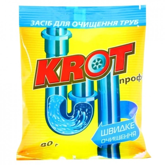 Засіб для прочищення труб Oniks Krot Профі 80 г (4820026890197/ ...