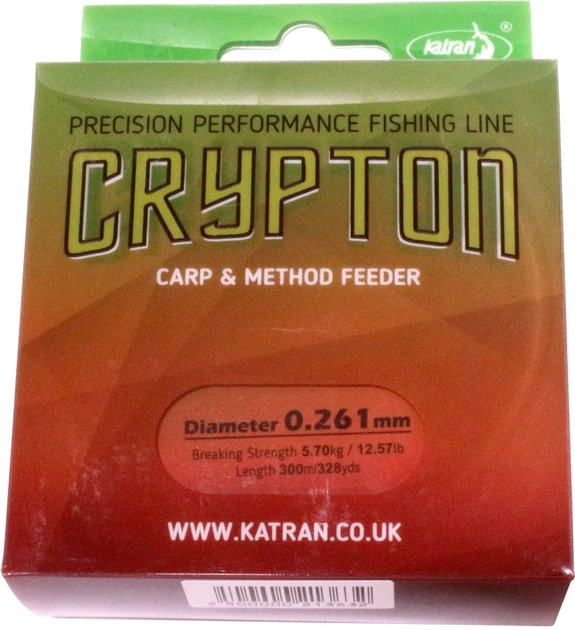 Леска Katran Crypton Carp & Method Feeder 300 м 0.234 мм 4.55 кг Зелено-коричневая (35000038 ...