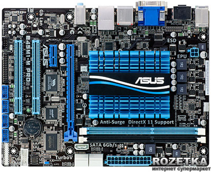 Материнская плата Asus E45M1-M Pro (AMD E-450, AMD A50M, PCI-E x16 ...