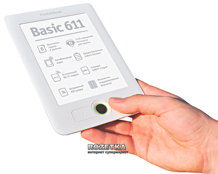 PocketBook 611 Basic White (PB611-MW) – фото, отзывы, характеристики в ...