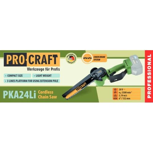 Акумуляторна коса Procraft PTA24 + Акумуляторна міні пила Procraft PKA24Li + олива 200 мл ...