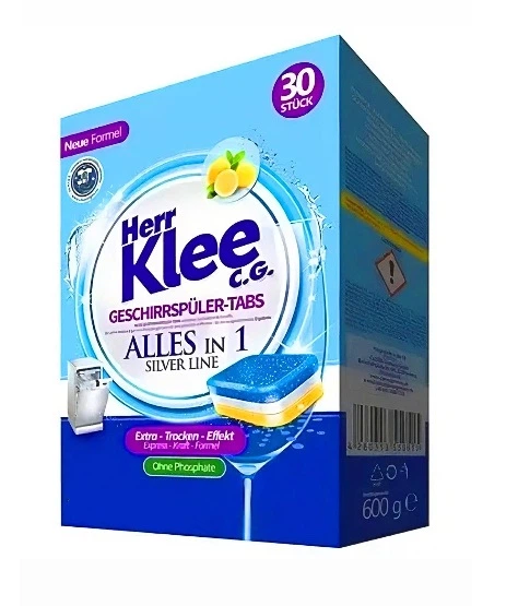 Таблетки для посудомоечных машин Herr Klee 30 шт – купить онлайн на ROZETKA