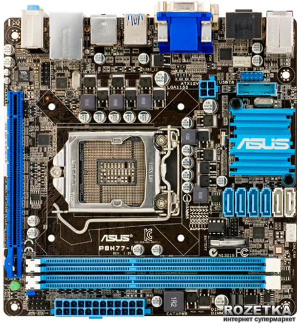 Материнская плата Asus P8H77-I (s1155, Intel H77, PCI-E x16) – фото ...