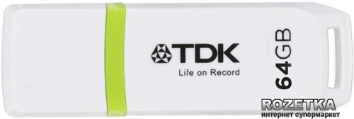 Флеш память USB TDK TF10 64GB White (5956430/t78940) – фото, отзывы, характеристики в интернет ...