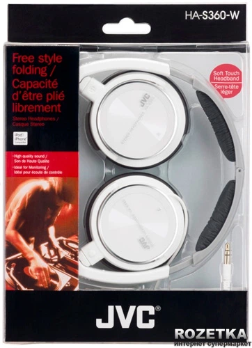 Наушники JVC HA-S360 White (HA-S360-W-E) купить в интернет-магазине ROZETKA - Наушники JVC HA ...