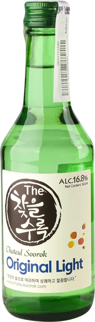 Соджу Chateul Soorok Original Light Soju 0.36 л 16.8% (8809018215473 ...