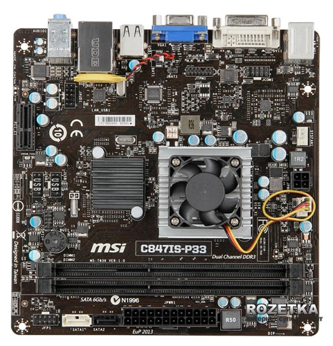 Материнская плата MSI C847IS-P33 (Intel Celeron 847, Intel NM 70, PCI-Ex1) – фото, отзывы ...