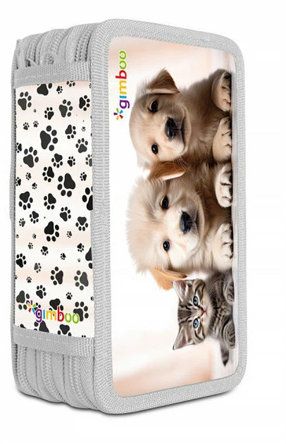 Пенал PBS Connect Gimboo шкільний з аксесуарами бежевий (5901503626320 ...