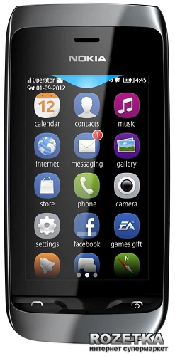 Мобильный телефон Nokia Asha 309 Black – фото, отзывы, характеристики в ...