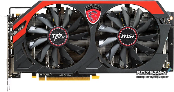 Видеокарта MSI PCI-Ex Radeon R9 280X 3072MB GDDR5 (384bit) (1000/6000 ...
