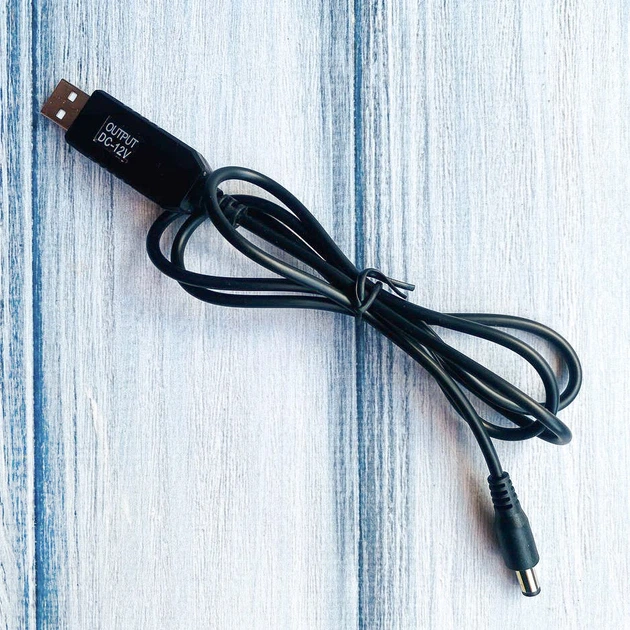 Шнур кабель живлення для роутера з підвищенням напруги :: USB-DC 5.5x2.5 на 12V – фото, відгуки ...