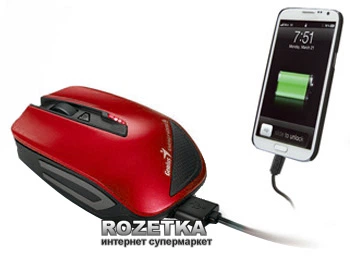 Мышь Genius Wireless Energy Mouse Red (31030107102) – фото, отзывы ...