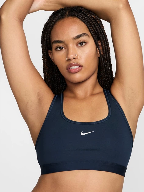 Спортивный топ для зала женский Nike W Nk Swsh Lgt Spt Bra DX6817-478 M ...