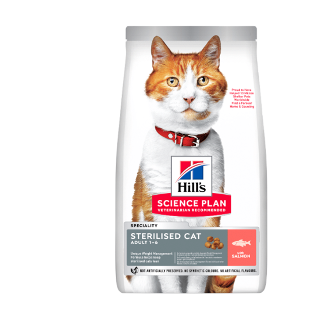 Сухой корм Hill's Science Plan Adult Sterilised Cat Salmon для ...