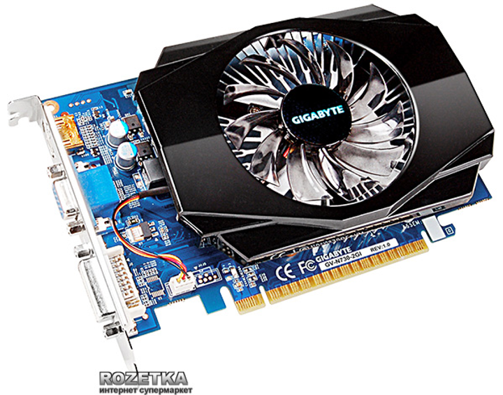 Видеокарта Gigabyte PCI-Ex GeForce GT 730 2048MB DDR3 (128bit) (700/ ...
