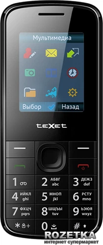 Мобильный телефон Texet TM-102 Black – фото, отзывы, характеристики в интернет-магазине ROZETKA ...