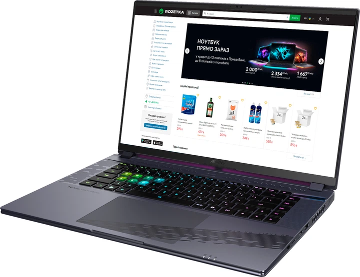 Ноутбук Gigabyte Aorus 16X 9SG (9SG-43KZC54SD) Midnight Gray / 16" IPS ...