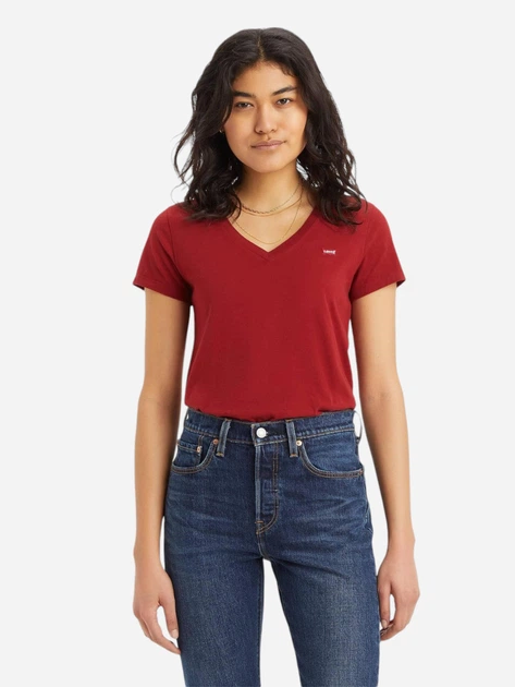 Футболка хлопковая женская Levi's Perfect 85341-0078 L Красная ...