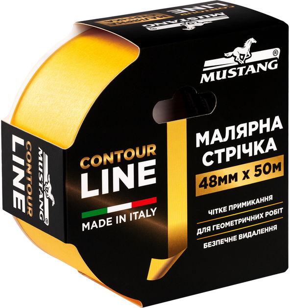 Контурная рисовая малярная лента Mustang Contour Line 48 мм х 50 м ...