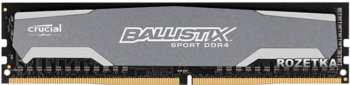 Оперативная память Crucial Ballistix Sport DDR4-2400 8192MB PC4-19200 ...