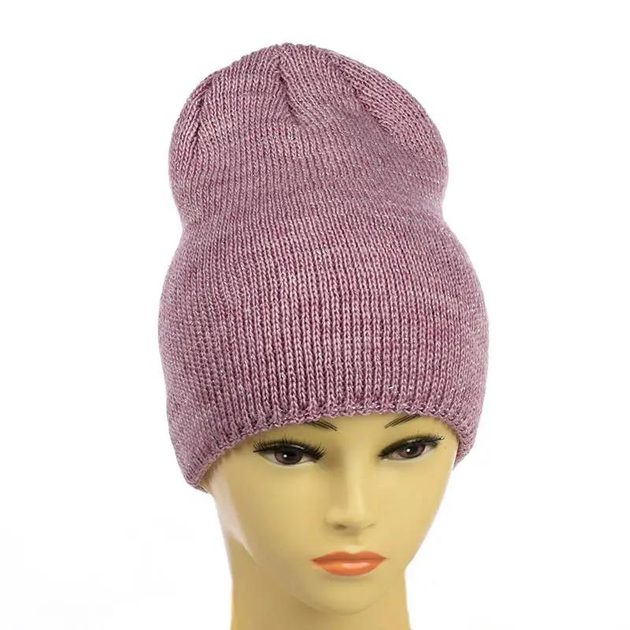 Женская шапка с люрексом One-size Темно-розовый от продавца: LuxHatShop ...
