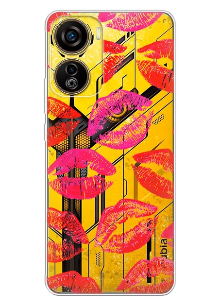 Прозрачный силиконовый чехол iSwag для Nubia Neo 5G с рисунком ...