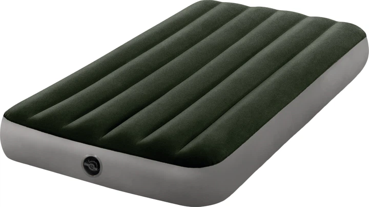 Ліжко надувне велюр Intex 64107 Prestige Downy Bed без насоса 99х191х25 ...