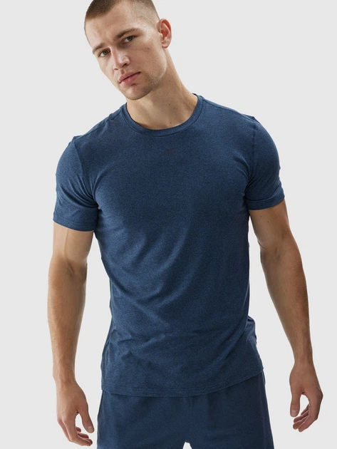 Футболка спортивная длинная мужская 4F Tshirt Fnk M1003 4FWAW24TFTSM1003-31M S Синяя ...