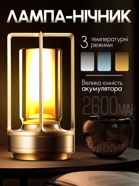 Лампа ночник настольная светодиодная ночная сенсорная в спальню ...