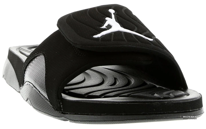 Nike Jordan Hydro V Premier White Black 12 Playoffs Slippers Slide ...
