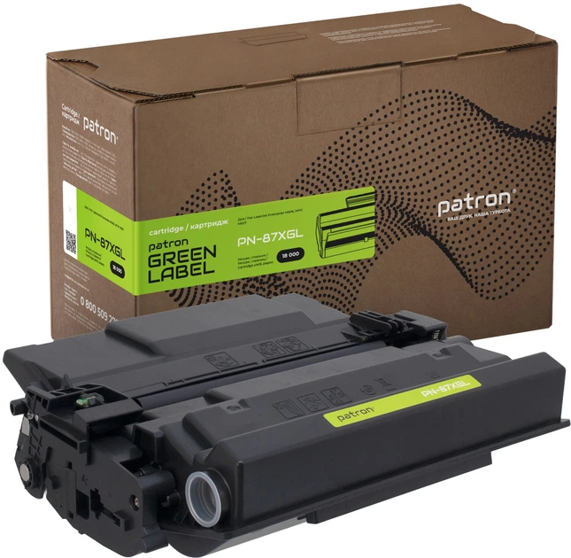 Картридж Patron Green Label для HP 87X (CF287X) Black (PN-87XGL) – фото ...