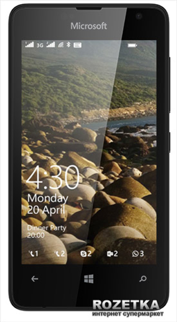 Мобильный телефон Microsoft Lumia 430 DS (Nokia) Black – фото, отзывы ...
