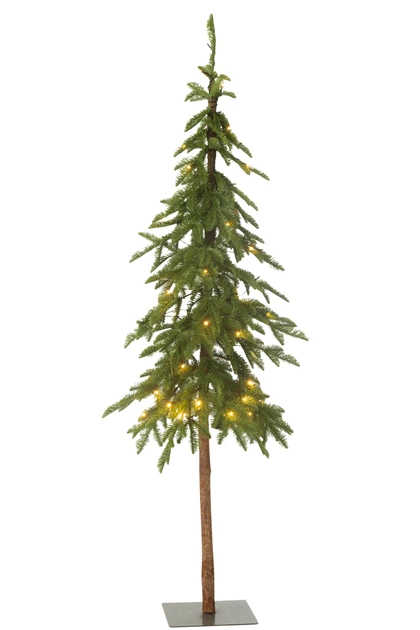 Елка искусственная с встроенной гирляндой на высокой ножке J-LINE ...