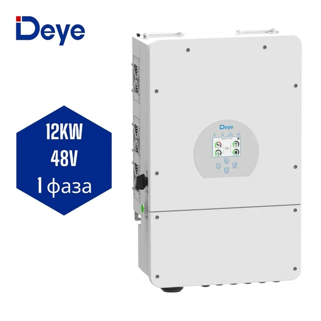 Гібридний однофазний інвертор Deye SUN-12K-SG02LP1-EU-AM3 (12 kW, 1 фаза, 3 MPPT) – фото, отзывы ...