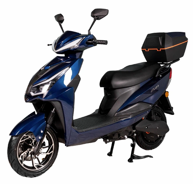 ROZETKA | Електроскутер ATLAS Spider 2 Box 2000W 72V20Ah Cyan Blue ...