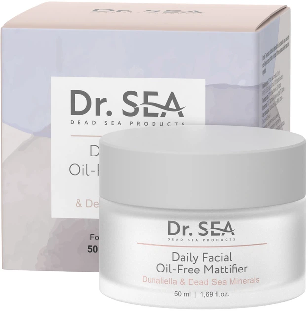 Матирующий крем для лица Dr.Sea с Дунаиеллой и Минералами Мертвого моря ...