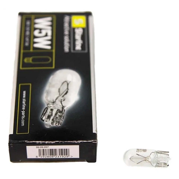 Лампа накаливания W2.1x9.5d 12V 5W W5W STARLINE, S 99.99.997 – фото ...