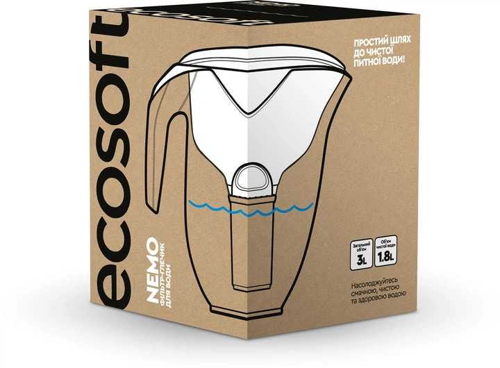 Фільтр-глечик Ecosoft NEMO pearl 3 л (4820056807097) – фото, відгуки, характеристики в інтернет ...