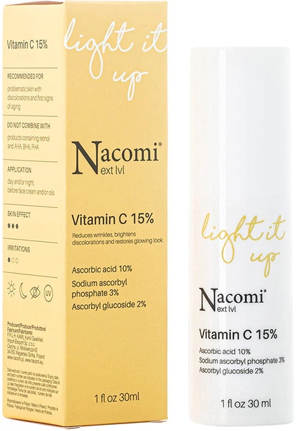 Light It Up Вітамін З 15% 30 мл Nacomi Next lvl – купити онлайн на ROZETKA