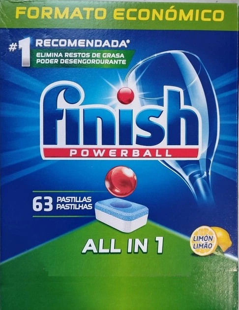 Таблетки finish powerball all in 1 deep clean для посудомийної машини ...