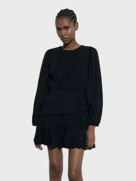 Платье женское Zara 7200/220 M Черное (07200220800036) – Брендовая одежда | ROZETKA