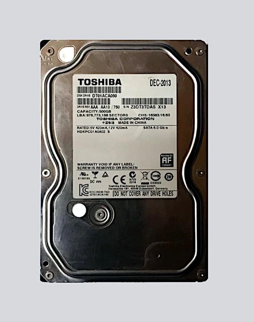 Жесткий диск Toshiba DT01ACA050 500GB 7200rpm 32MB SATA III б/у – фото ...