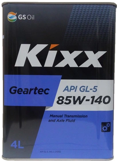 Трансмиссионное масло Kixx Geartec Gl-5 85w-140 4 л (GS113071) – фото ...