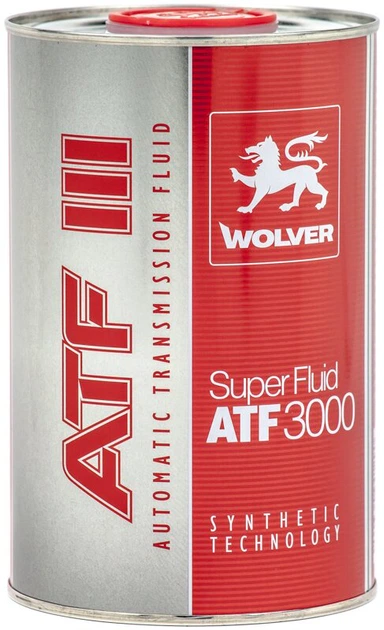 Трансмиссионное масло Wolver Super Fluid ATF 3000 1 л (4260360941290) – фото, отзывы ...