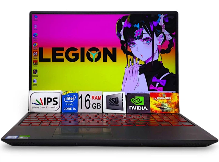 Ноутбук Lenovo Legion Y7000 15.6" FullHD IPS/Intel Core i5 9300H/16GB RAM DDR4/500GB SSD/NVIDIA ...