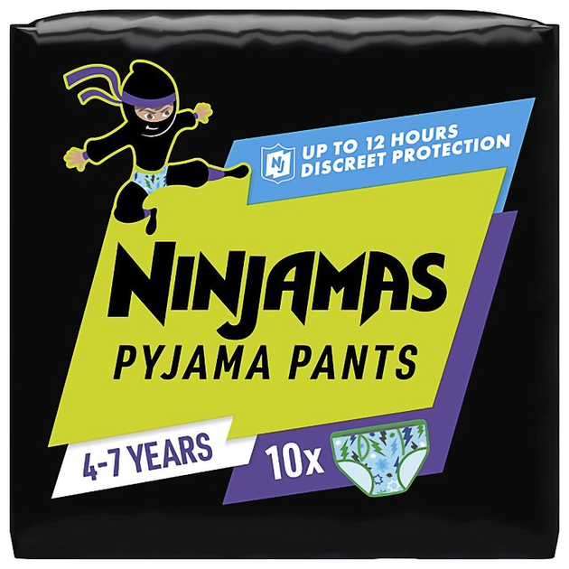 Подгузники - трусики Pampers Ninjamas Boy 4-7 лет (17-30 кг) 10 шт ...